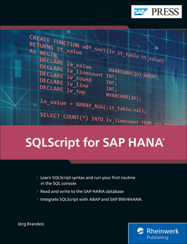 SQLScript for SAP HANA / HANA / Книги SAP Press / SAPLand — Мир решений SAP